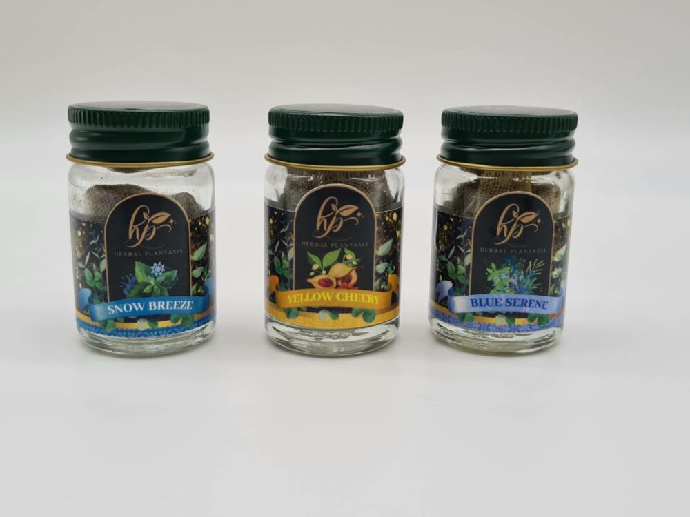 Herbal Plantasia Inhaler Blue Serene Thai Herbal Inhaler