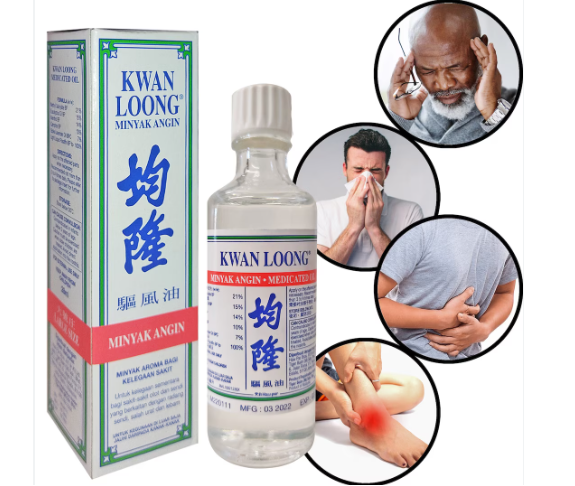 KWAN LOONG MEDICATED OIL 15 ML FOR PAIN RELLIEVING OIL